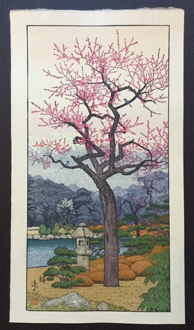 The Friendly Garden Triptych – Pine, Bamboo and Plum – White Lotus Gallery