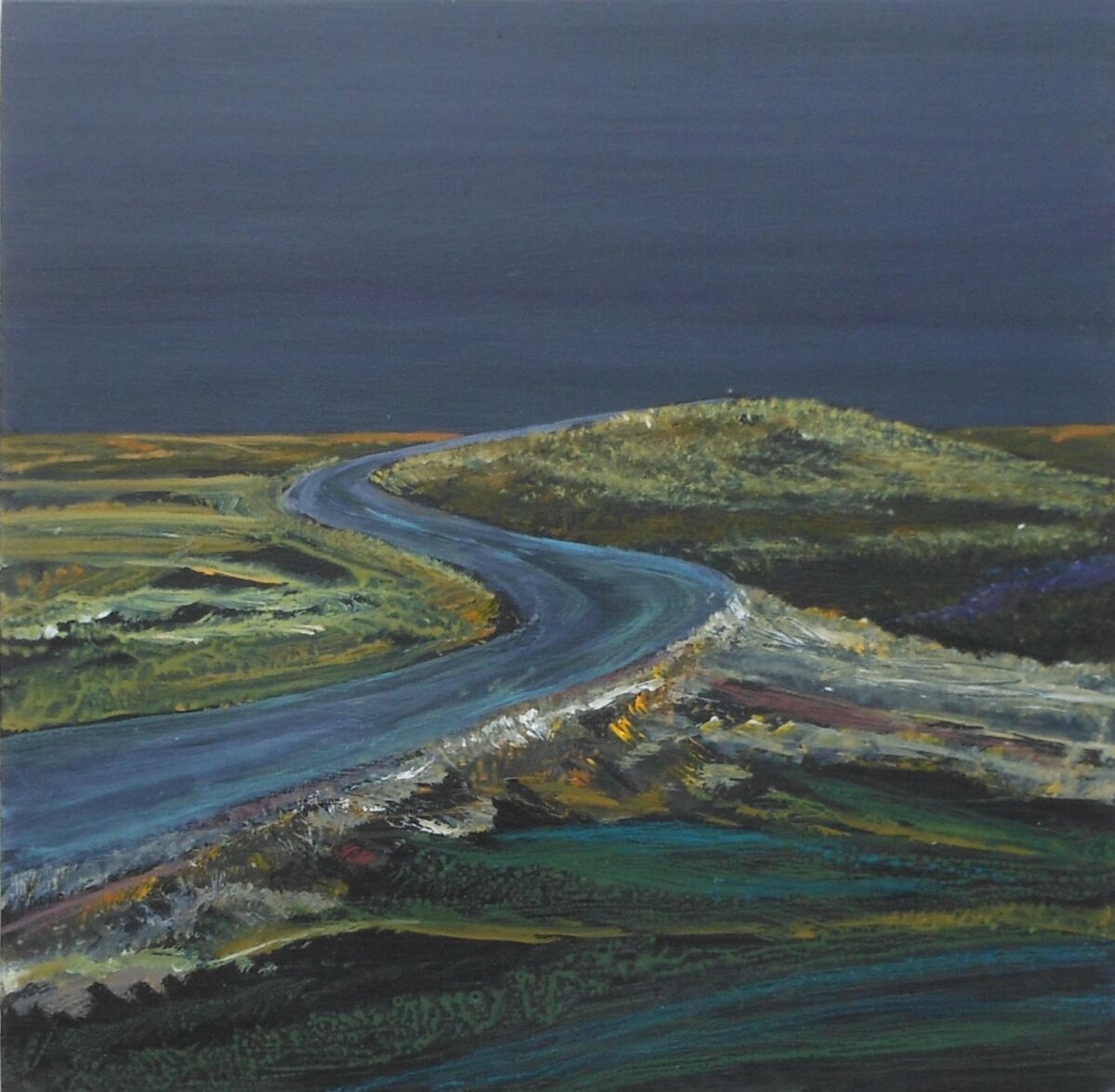 Jon Jay Cruson – Summer Night Road – White Lotus Gallery